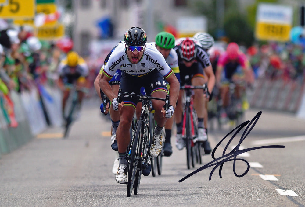 Peter Sagan Signed 8X12 inches 2016 Tour de France Tinkoff Photo ...