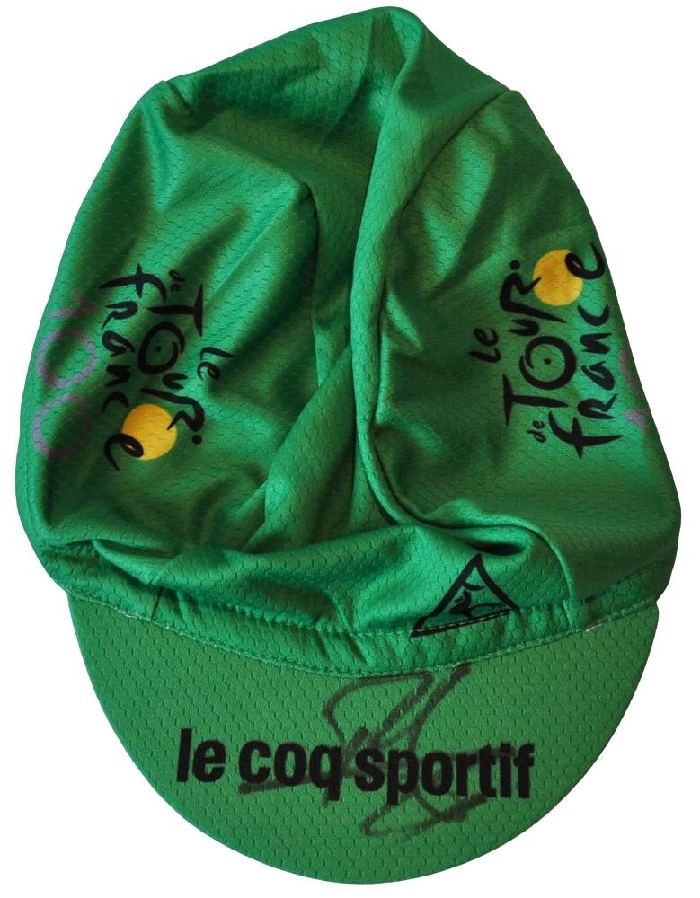 Peter Sagan Signed Tour De France Green Cycling Cap – Formula World ...
