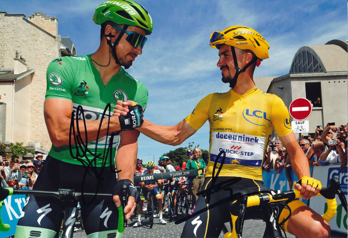 Julian Alaphilippe & Peter Sagan Signed 8X12 inches 2019 Tour De Franc ...