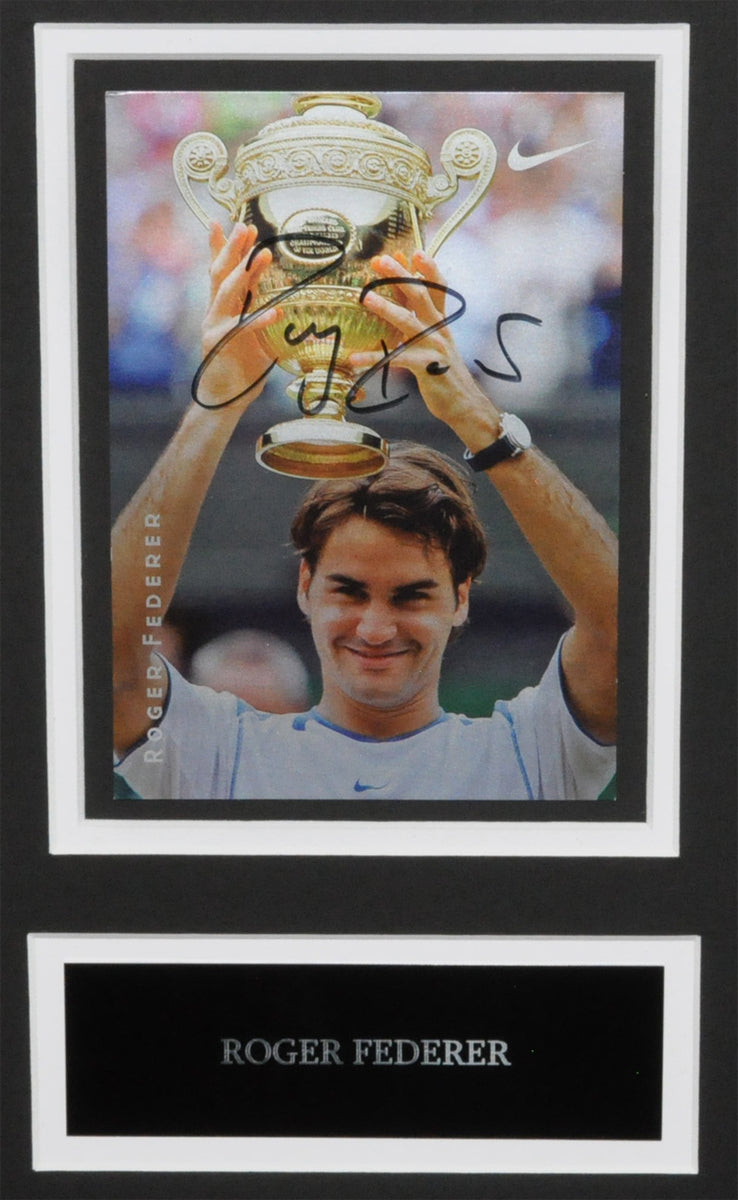 Roger Federer Signed Tennis Photo Montage Frame – Formula World Shop Inc.