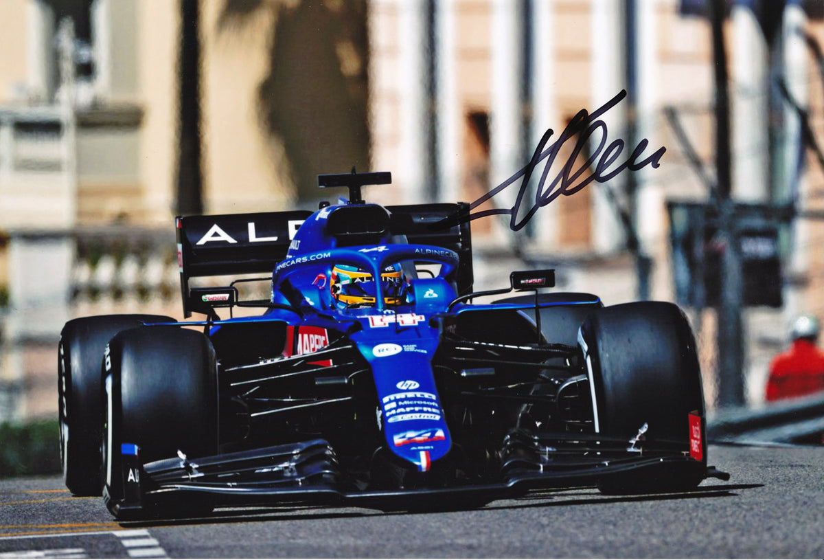 Fernando Alonso Signed 8X12 inches 2021 Alpine F1 Team Photo – Formula ...