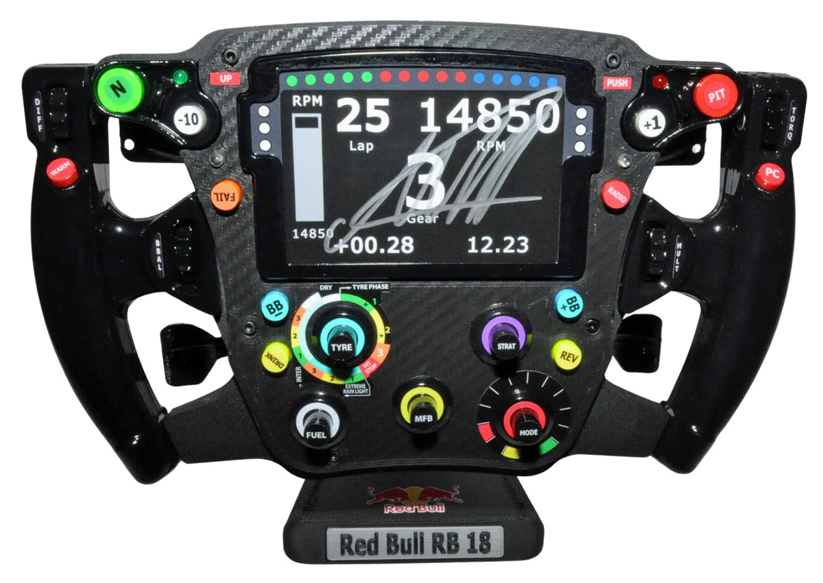 Max Verstappen Signed Replica 2022 Red Bull RB18 Steering Wheel ...