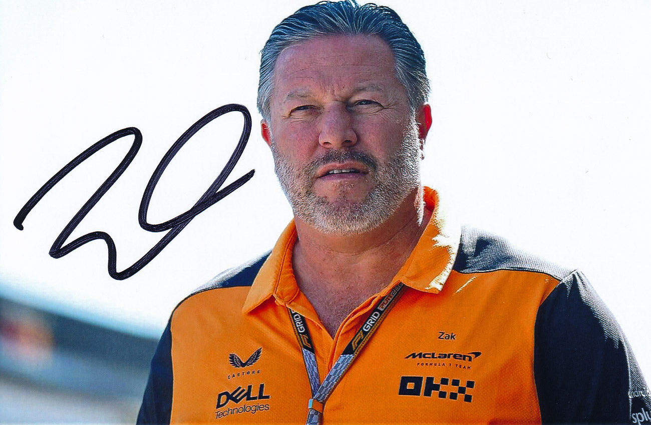Zak Brown Signed 5X7 Inches 2023 McLaren F1 Team Photo – Formula World ...