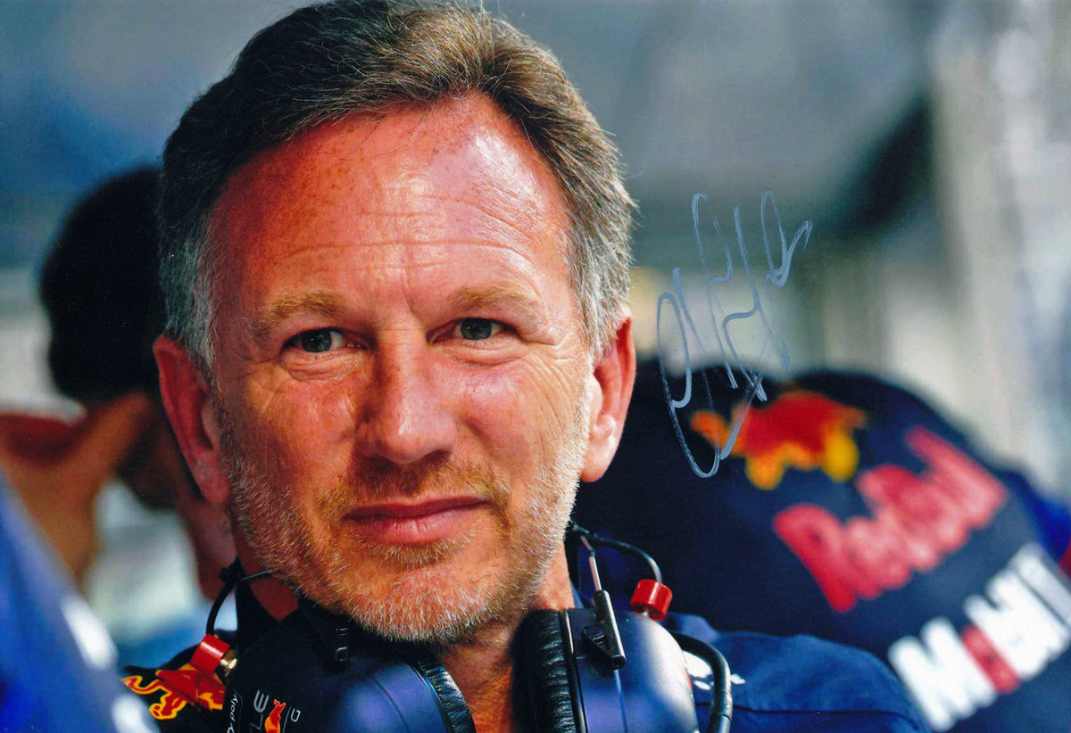 Christian Horner Signed 8X12 Inches 2023 Red Bull F1 Team Photo ...