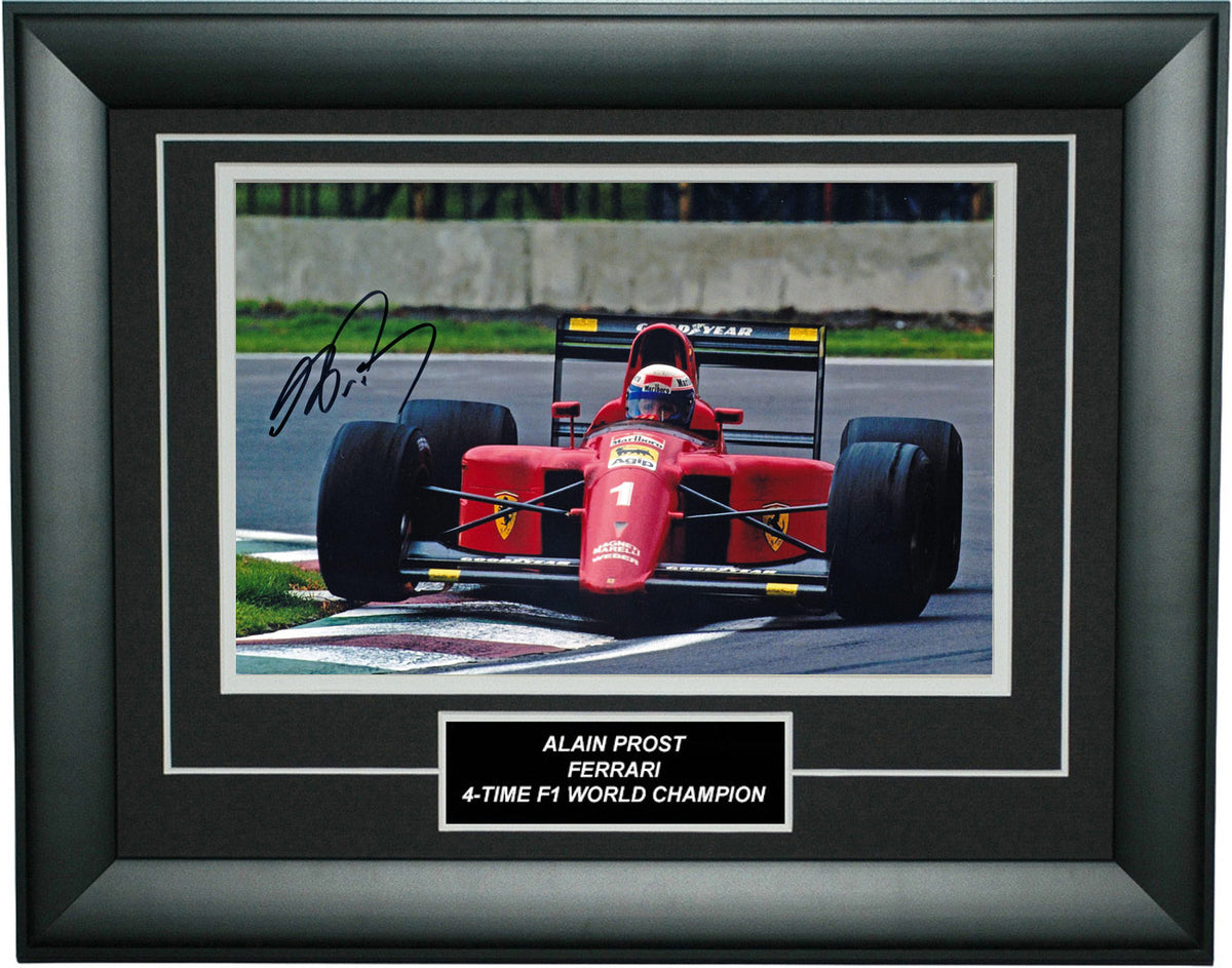 Alain Prost Signed 8X12 Inches F1 Ferrari Photo Frame – Formula World ...