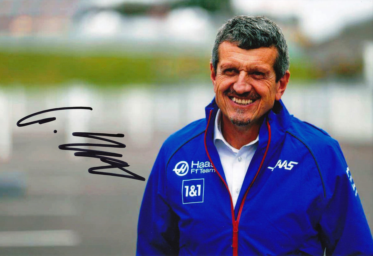 Gunther Steiner Signed 8X12 Inches 2022 Haas F1 Team Photo – Formula ...
