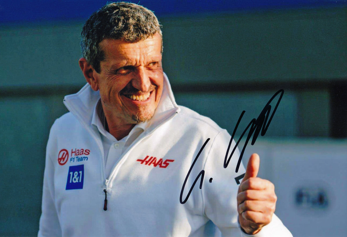 Gunther Steiner Signed 8X12 Inches 2022 Haas F1 Team Photo – Formula ...