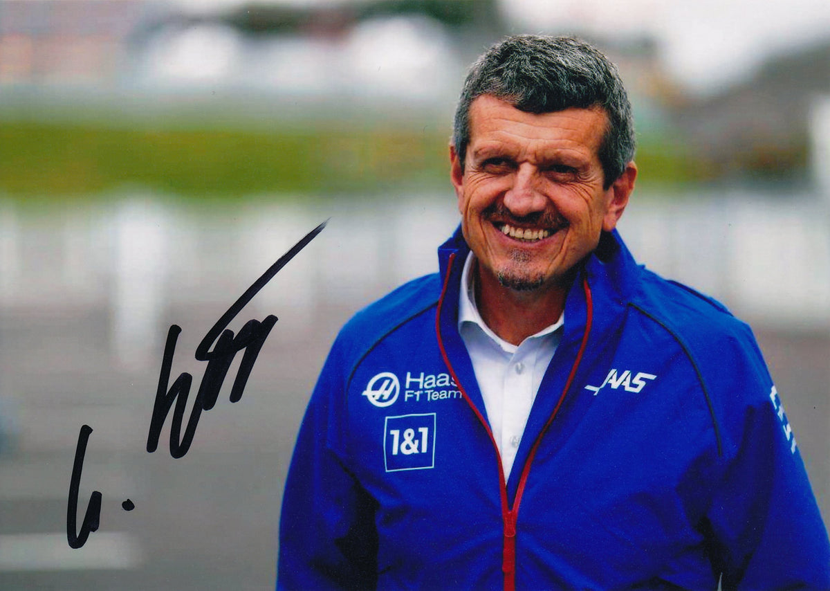 Gunther Steiner Signed 5X7 Inches 2022 Haas F1 Team Photo – Formula ...