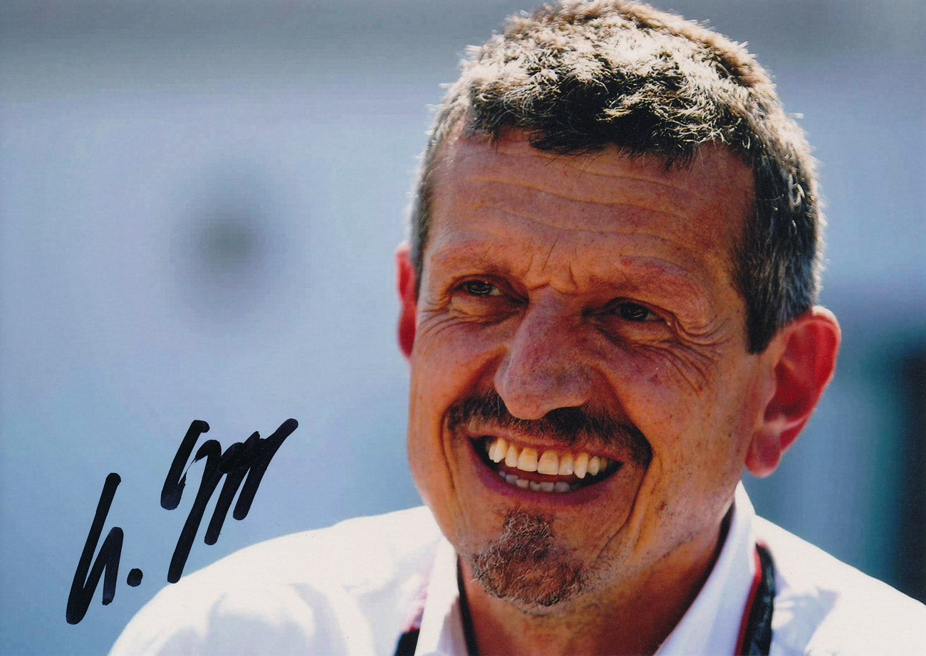 Gunther Steiner Signed 5X7 Inches 2023 Haas F1 Team Photo – Formula ...
