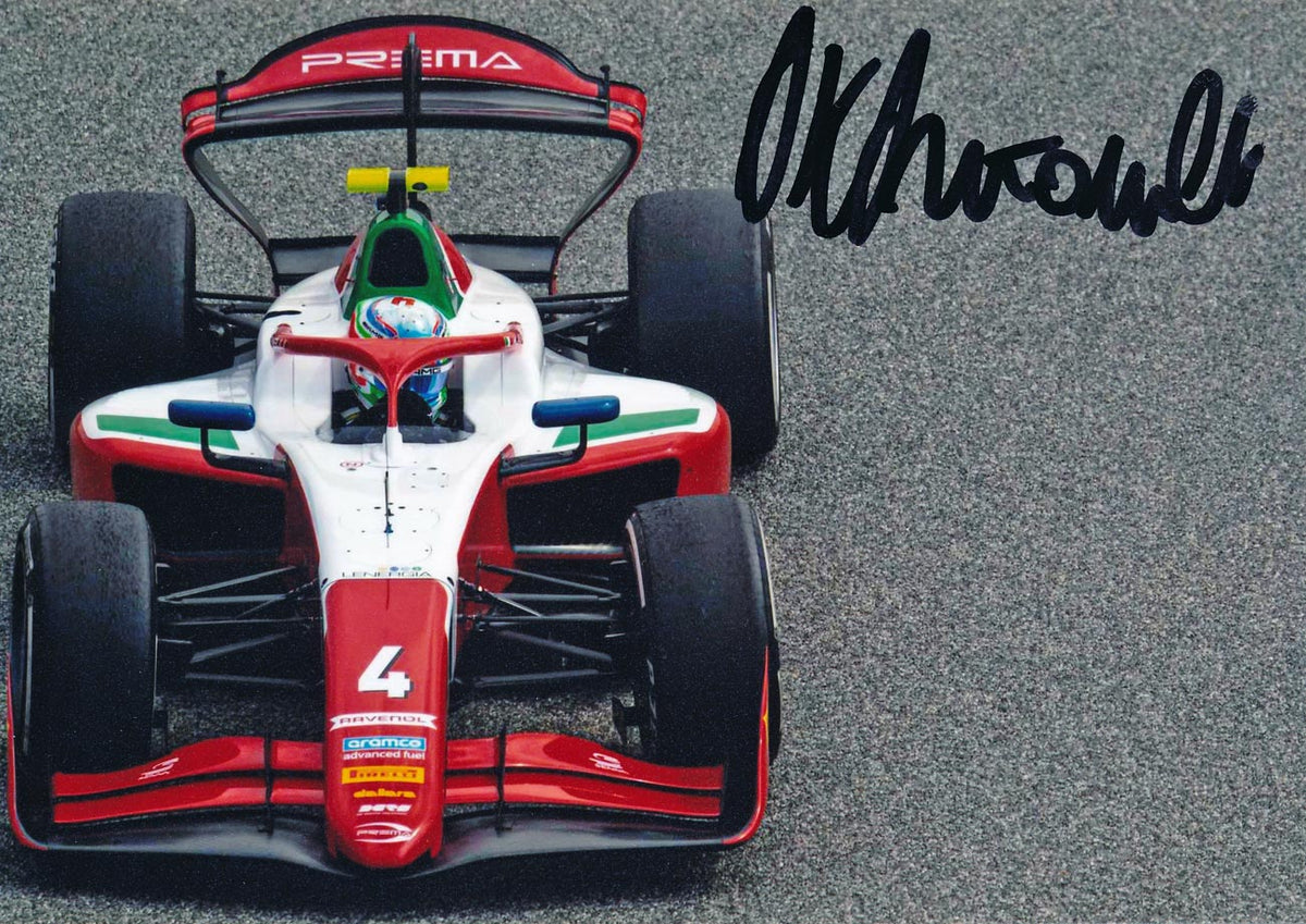 Andrea Kimi Antonelli Signed 5X7 inches 2024 Prema Racing F2 Photo ...