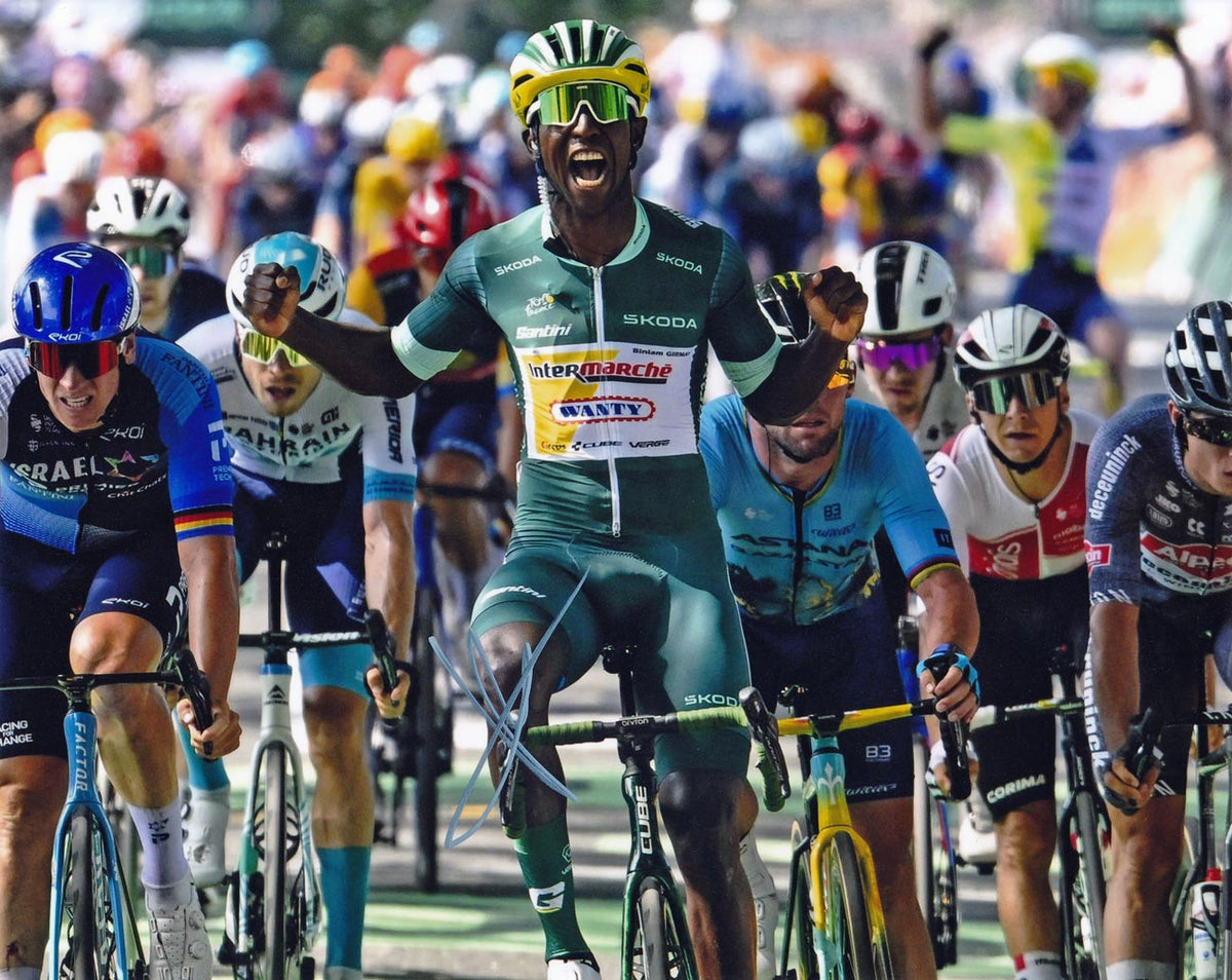 Biniam Girmay Signed 8X10 inches 2024 Intermarché-Wanty Cycling Team T ...