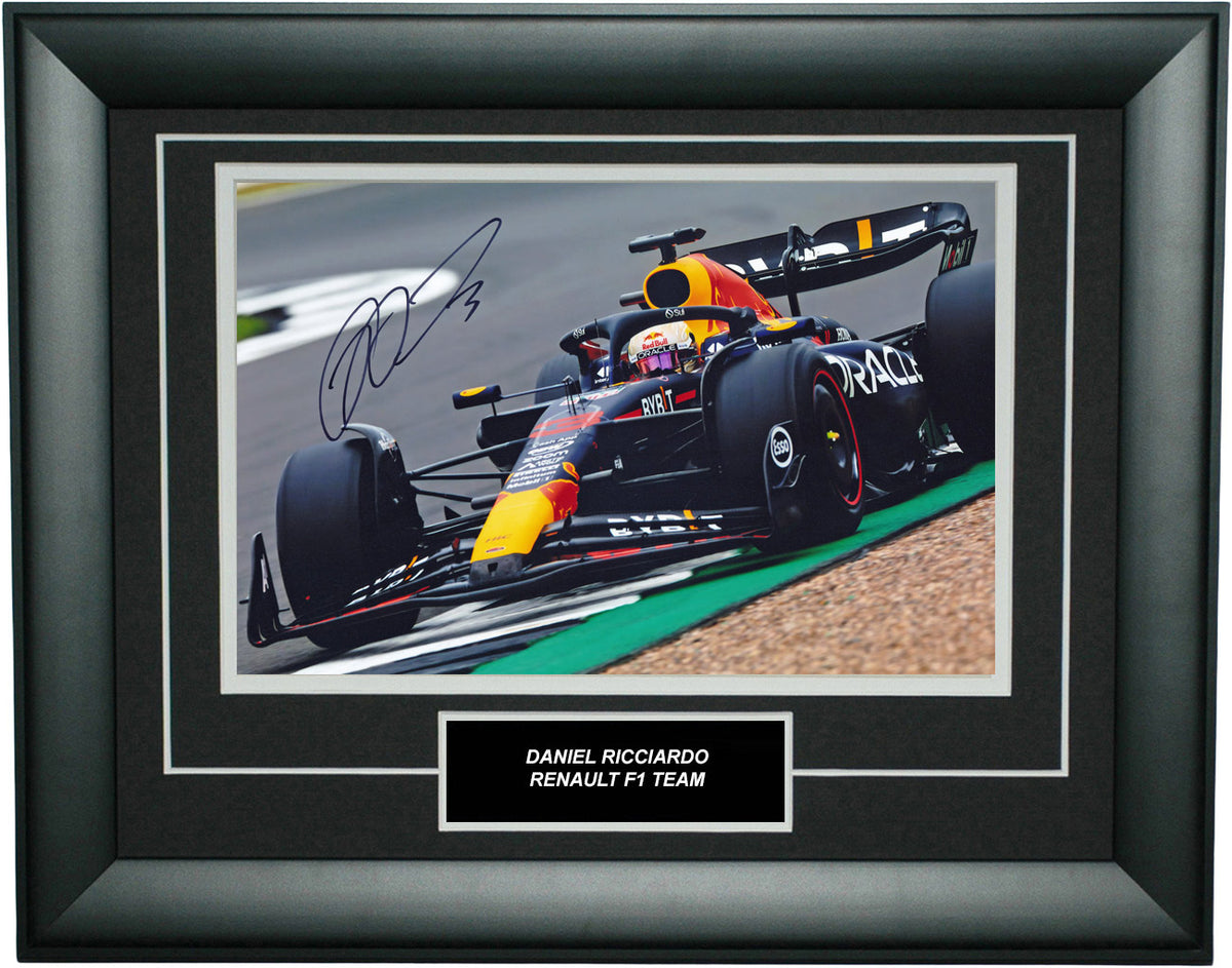 Daniel Ricciardo Signed 8X12 inches 2023 Red Bull F1 Photo Frame ...