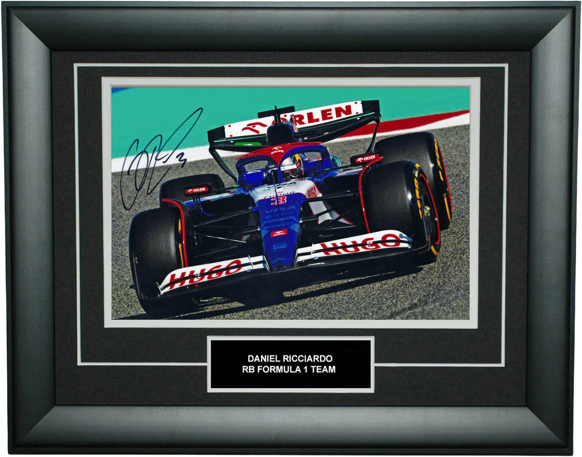 Daniel Ricciardo Signed 8X12 inches 2024 RB Formula 1 Team Photo Frame ...