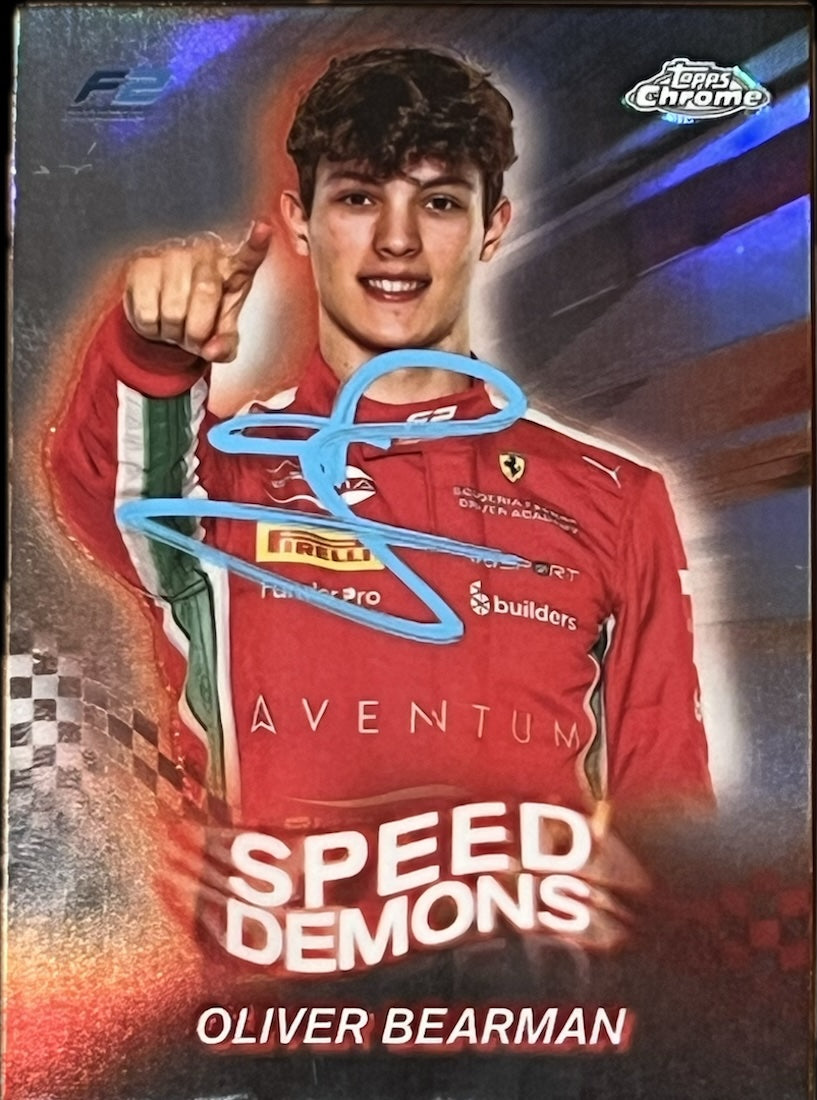 Oliver Bearman - Carte 2024 Topps Chrome Formula 2 Prema Racing F1 #SD ...