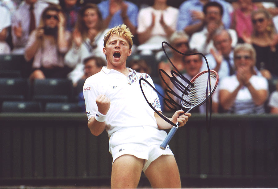 Boris Becker Signed 8X12 Inches Tennis Photo – Formula World Shop Inc.