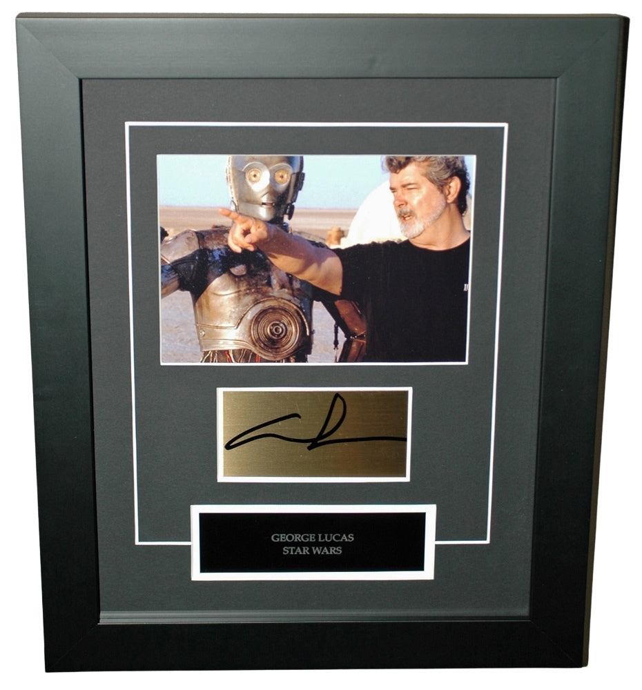 GEORGE LUCAS Signed 15X12 inches STAR WARS Frame – Formula World Shop Inc.