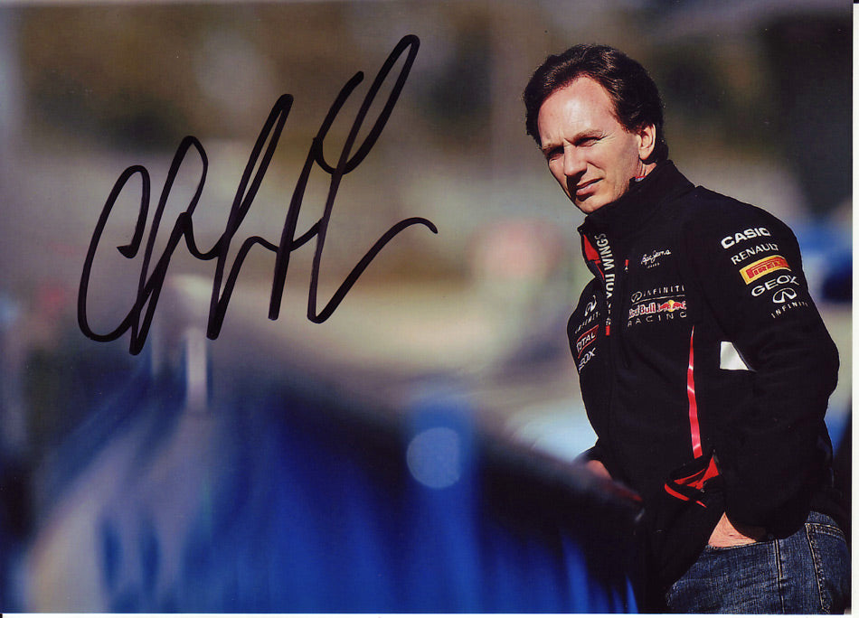 Christian Horner Signed 5X7 Inches Red Bull F1 Photo – Formula World ...
