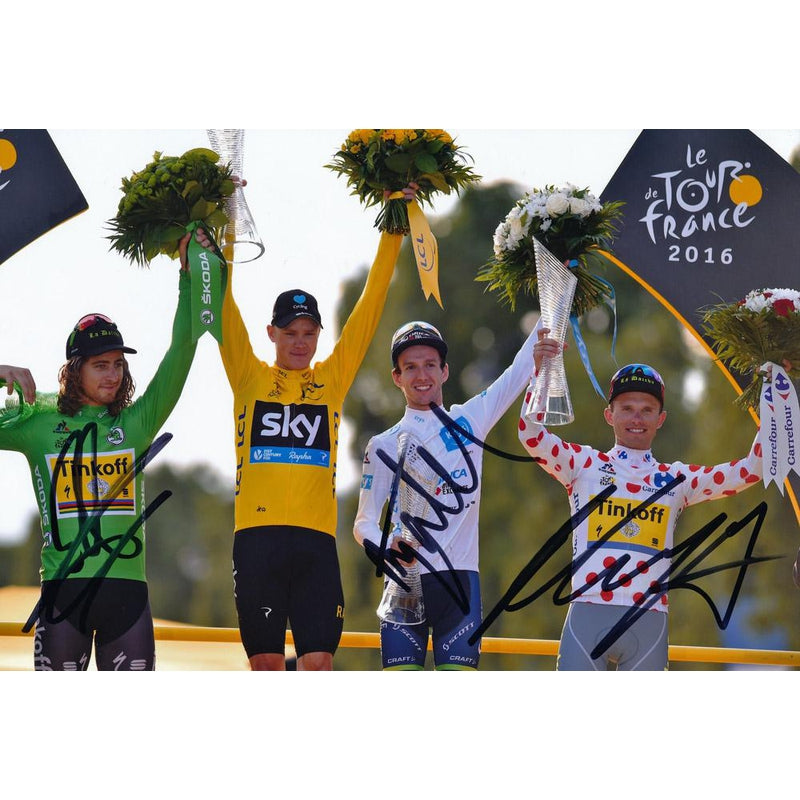 Peter Sagan, A Yates, R Majka Signed 8X12 inch 2016 TDF Photo – Formula ...