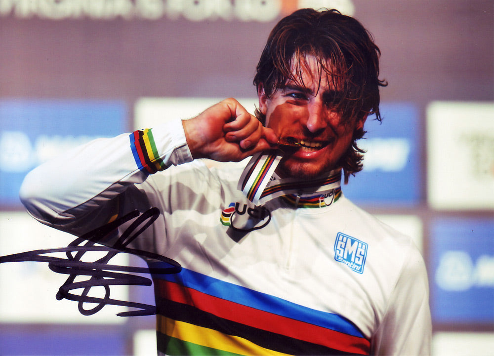 Peter Sagan Signed 5X7 inches 2015 UCI World Road Race Champion Photo ...