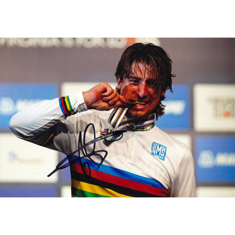 Peter Sagan Signed 8X12 inche 2015 UCI World Road Champion Photo ...