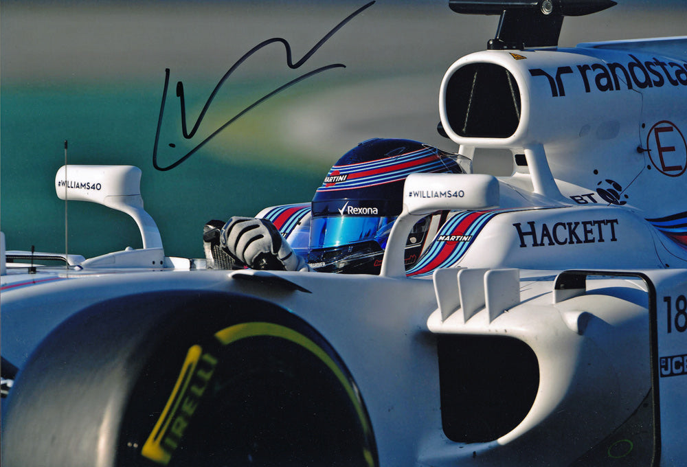 Lance Stroll Signed 8X12 inches 2017 Williams F1 Photo – Formula World ...