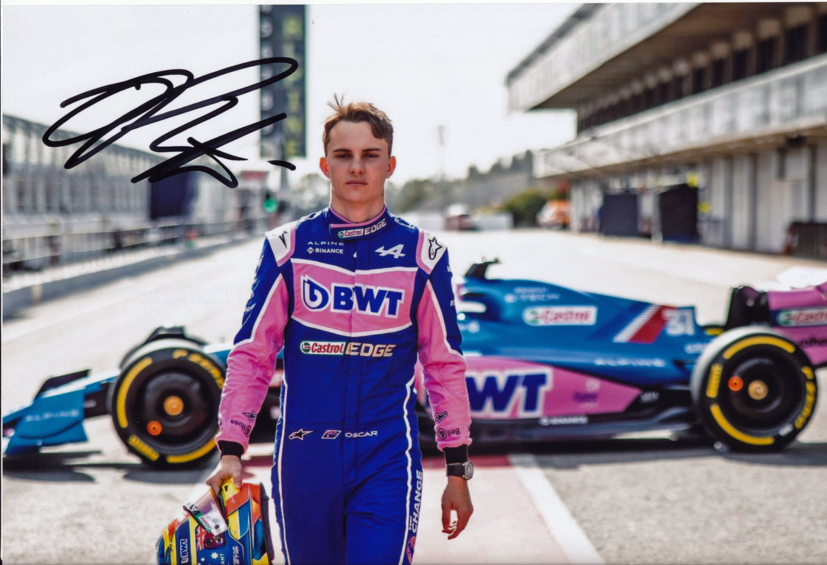 Oscar Piastri Signed 8X12 Inches 2022 Alpine F1 Photo – Formula World ...