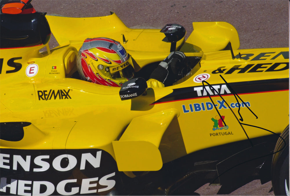 Tiago Monteiro Signed 8X12 inches Jordan 2005 Monaco GP photo – Formula ...