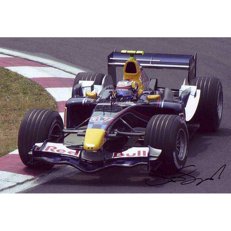 Scott Speed signed 8X12 inches Red Bull Racing F1 team Canada 2005 pho ...