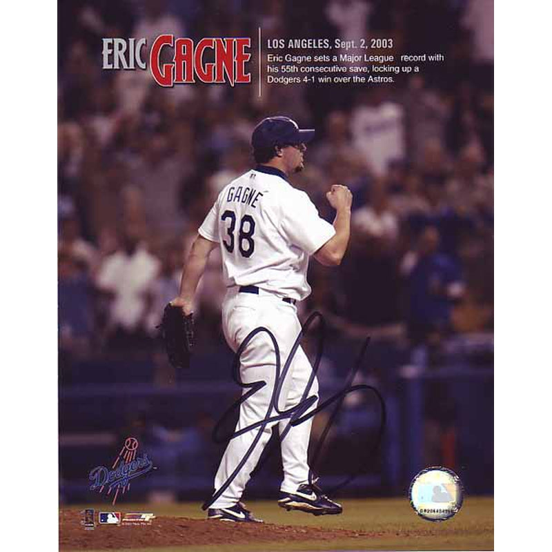 Éric Gagné signed 8x10 inches L.A. Dodgers Photo – Formula World Shop Inc.