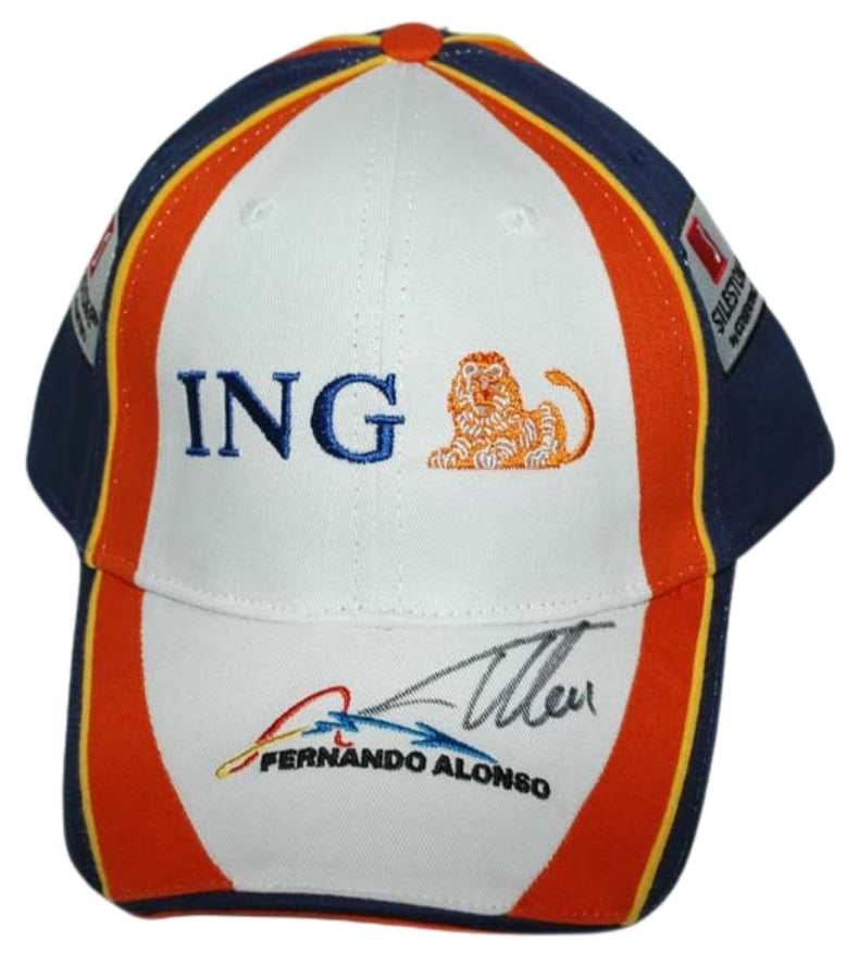 Fernando Alonso Signed Fernando Alonso ING Renault F1 Cap – Formula ...