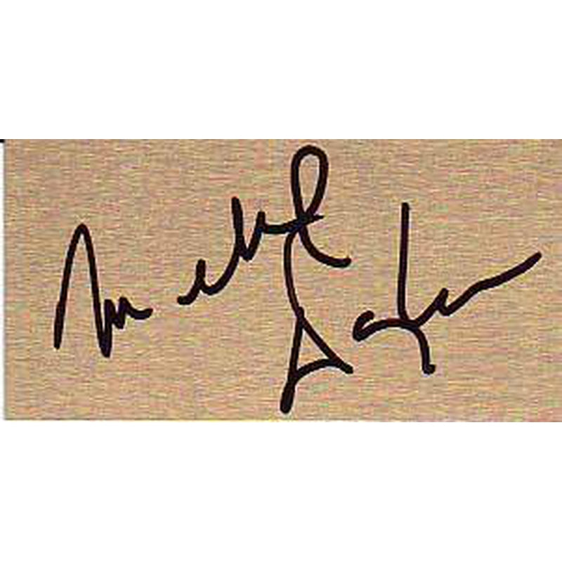 Michael Douglas signed 2 by 4 Inches brass plaque – Formula World Shop Inc.