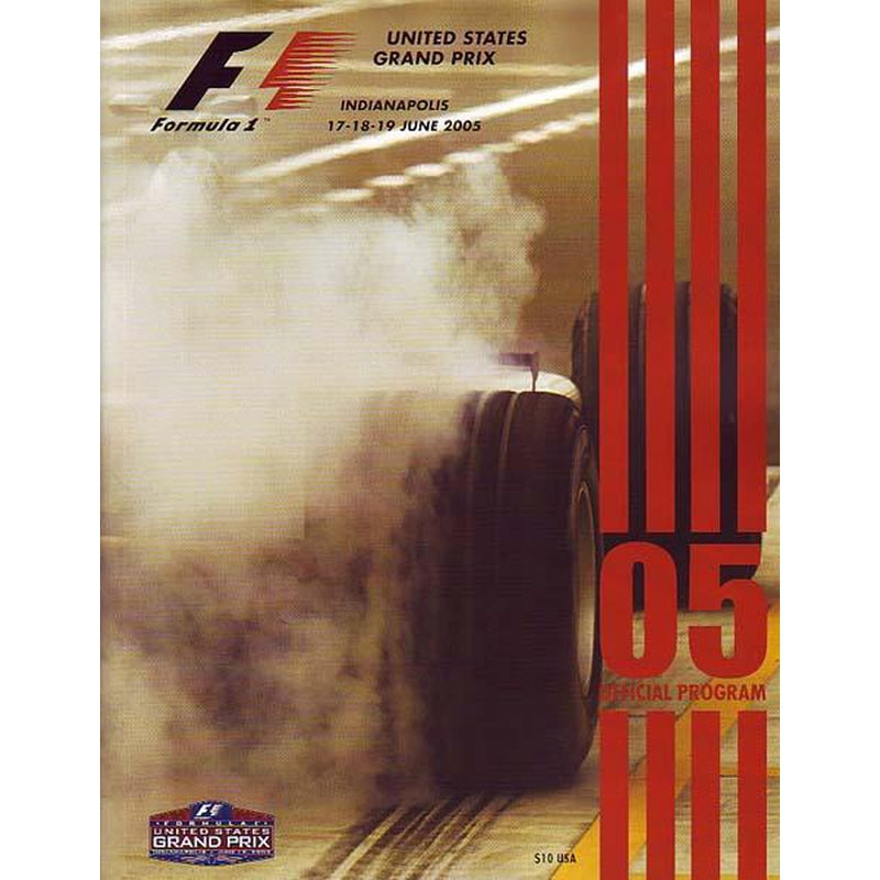 Formula 1 2005 United States Grand Prix Program / Programme – Formula ...