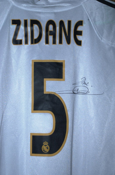 Zinedine Zidane - Football Star - Signed Official Real Madid Jersey ...